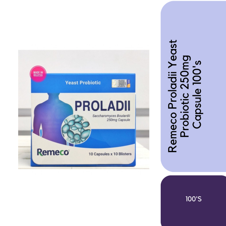[EXP: 02/2026] Remeco Proladii SACCHAROMYCES Boulardii 250mg Capsule ...