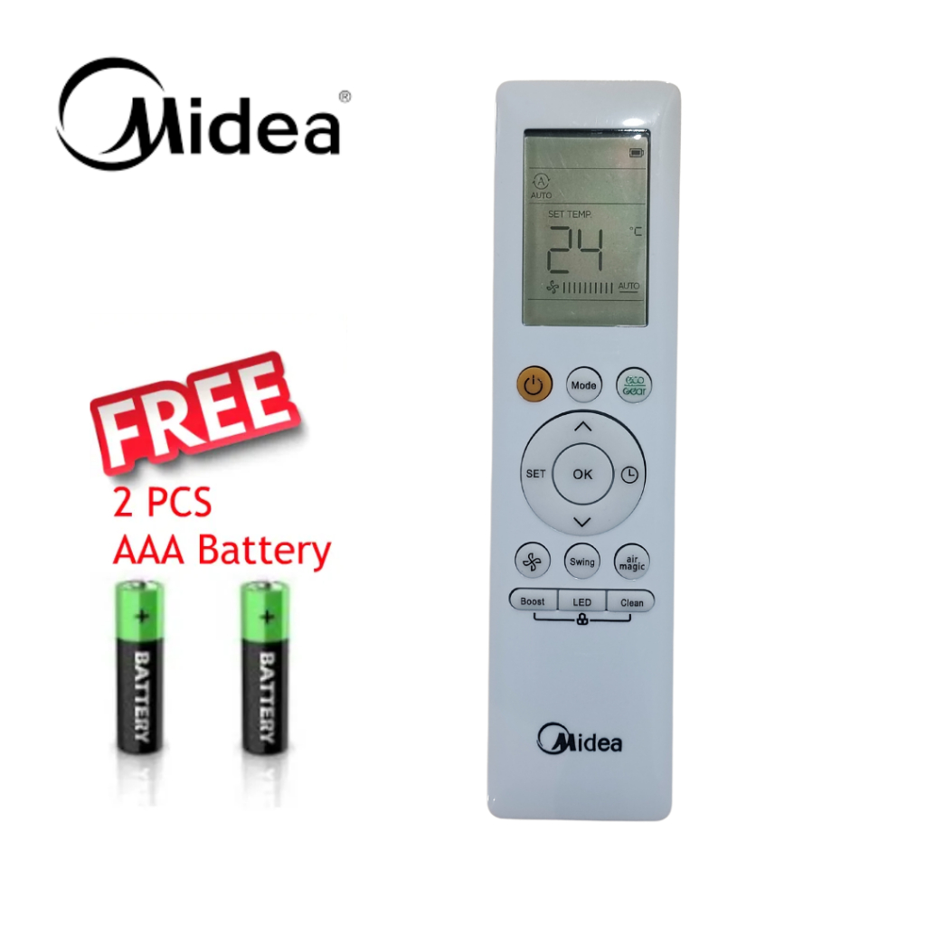 Midea Aircond Remote Control Air Cond air-conditioner replacement ...