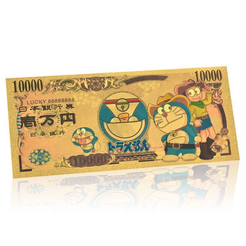 Doraemon Gold Plated Commemorative Banknote | Shopee Malaysia