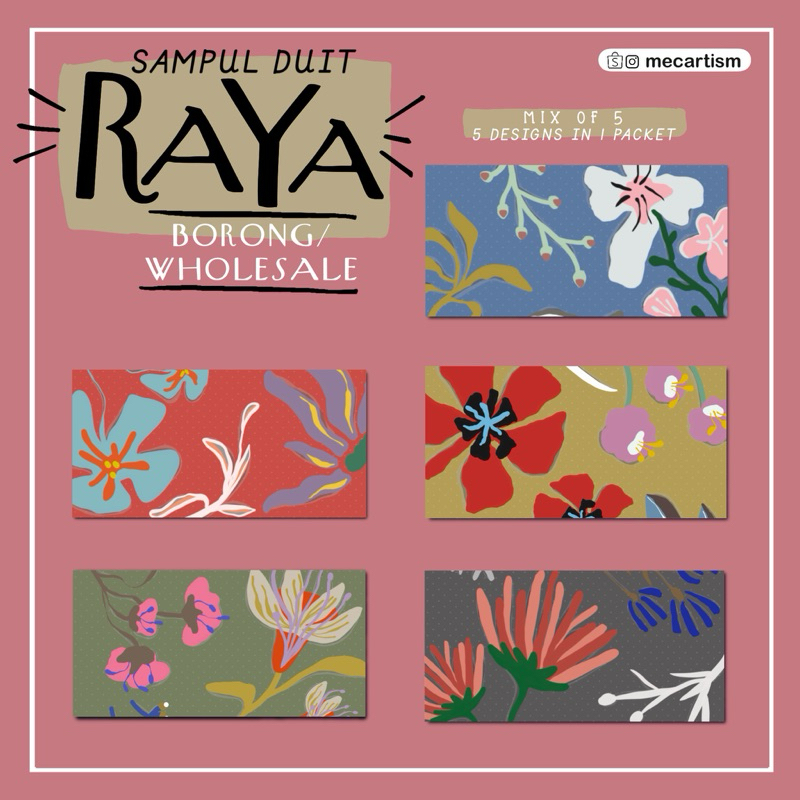 [ BORONG / WHOLESALE ] READY STOCK : - SAMPUL RAYA EXCLUSIVE DESIGN ...