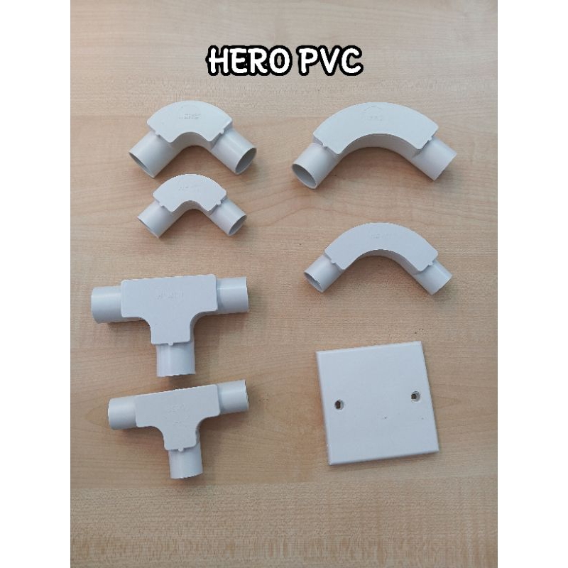 HERO PVC fittings aessories conduit white 20mm/25mm wiring fitting ...