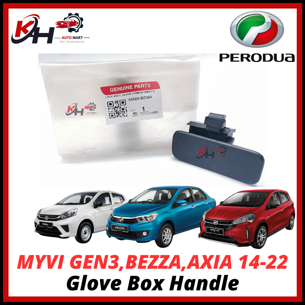 100%Original PERODUA BEZZA / MYVI GEN3 / AXIA 2014 - 2022 RAWER GLOVE ...
