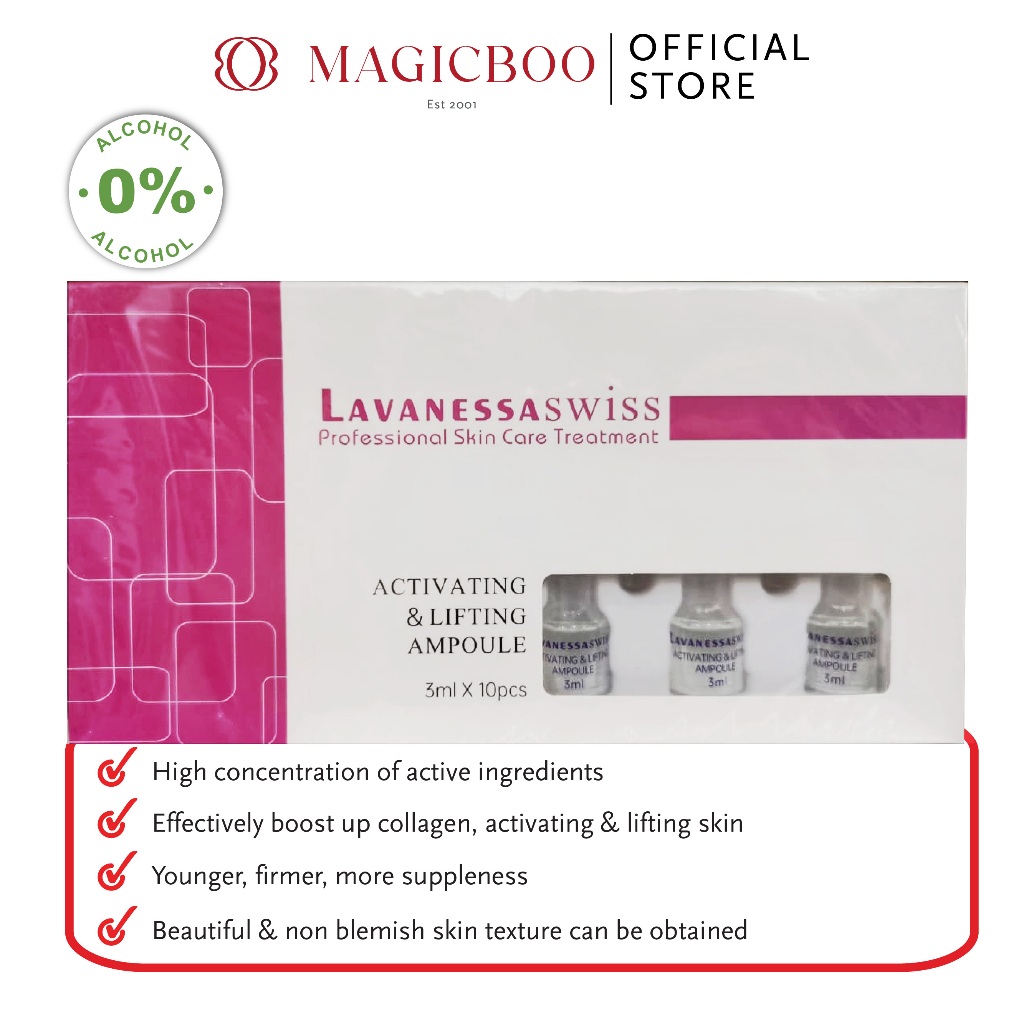 Magicboo Lavanessaswiss Activating & Lifting Ampoule (10pcs x 3ml ...