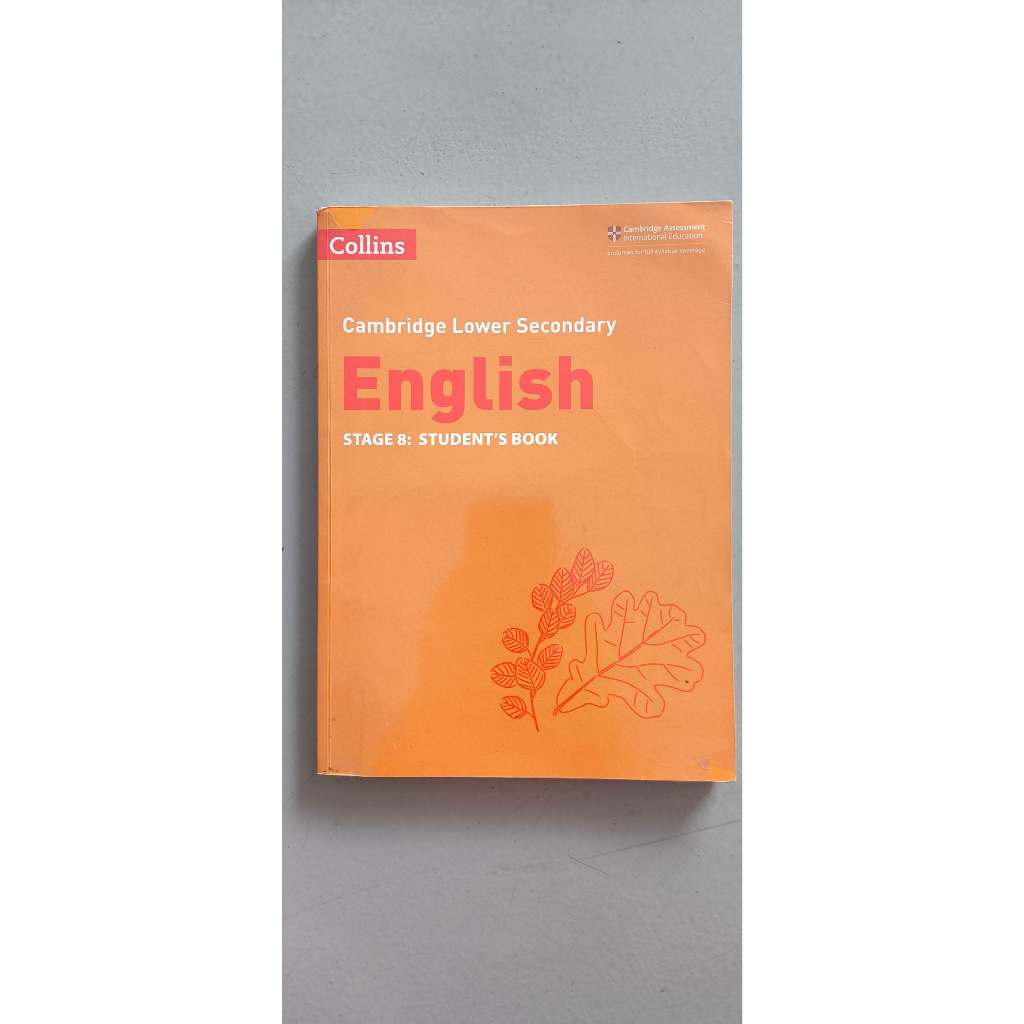 Preloved Collins Cambridge Lower Secondary English Stage 8 Student's Book 9780008364076 (85% new ...