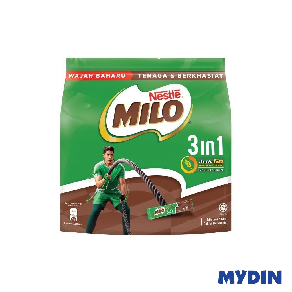 Nestle Milo Active 3 in 1 Chocolate Malt Drink (14's x 33g) | Shopee ...