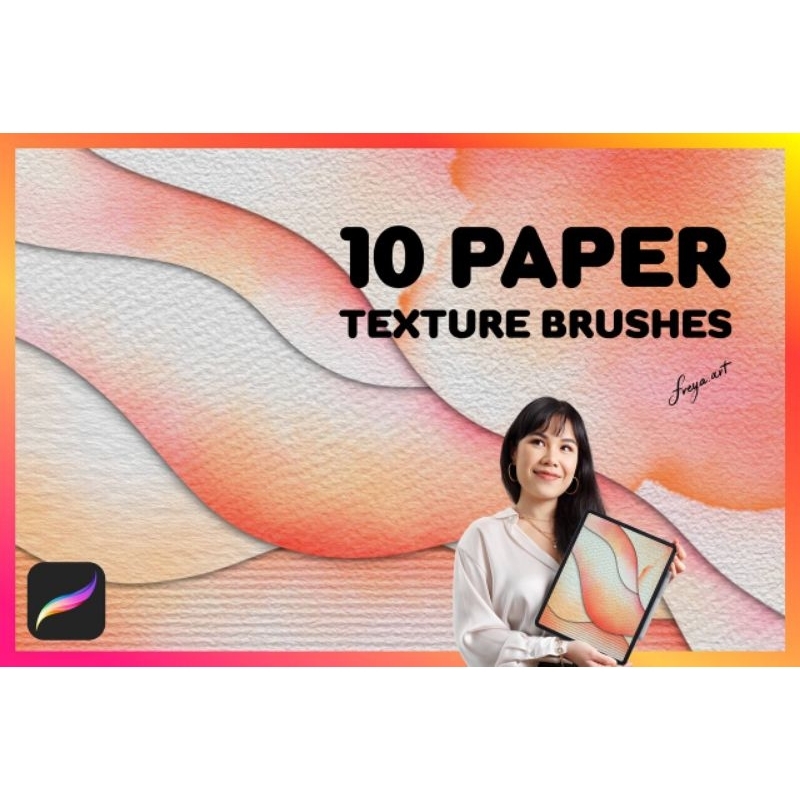 Freya Art Paper Texture Watercolor Procreate Brushes | Shopee Malaysia