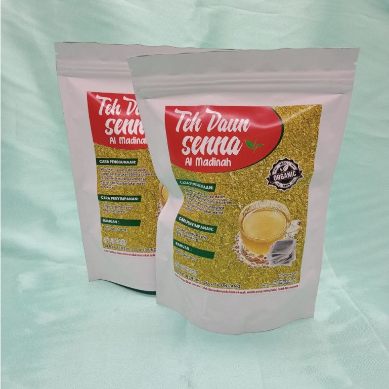 TEH DAUN SENNA AL-MADINAH 1 PACK - 30 UNCANG 100% ORGANIC II 100% DAUN ...