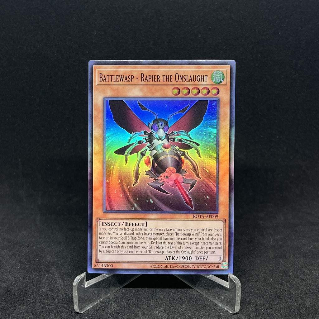 YUGIOH - Battlewasp - Rapier the Onslaught - Super Rare SR ( ROTA-AE009 ...
