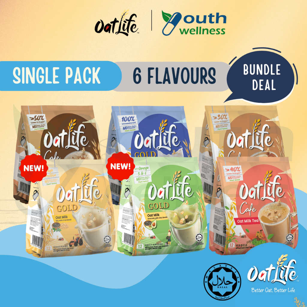 OatLife Oat White Coffee | Chocolate | Milk Tea | Double Oat Chia Seeds ...