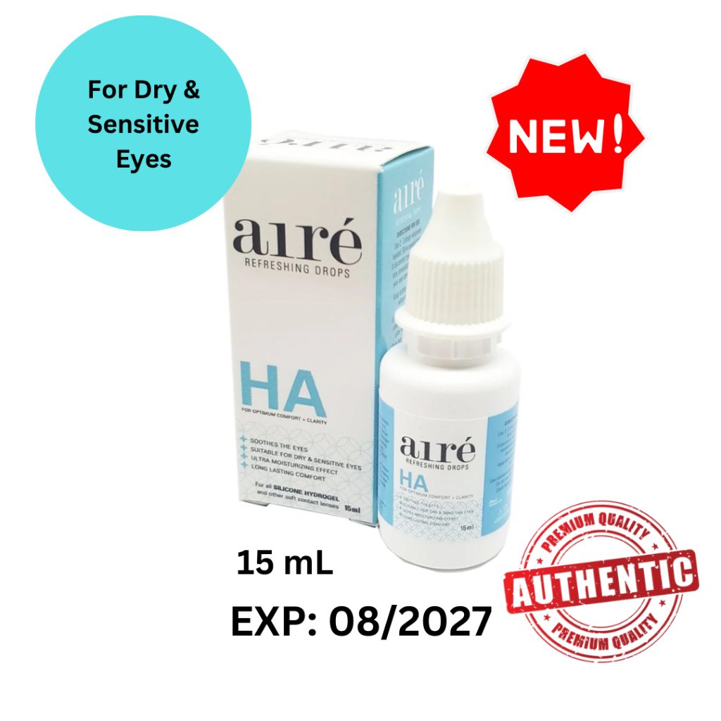 Aire Refreshing Eye drops with HA (Hyaluronic Acid 0.3%)15mL (EXP 08/ ...