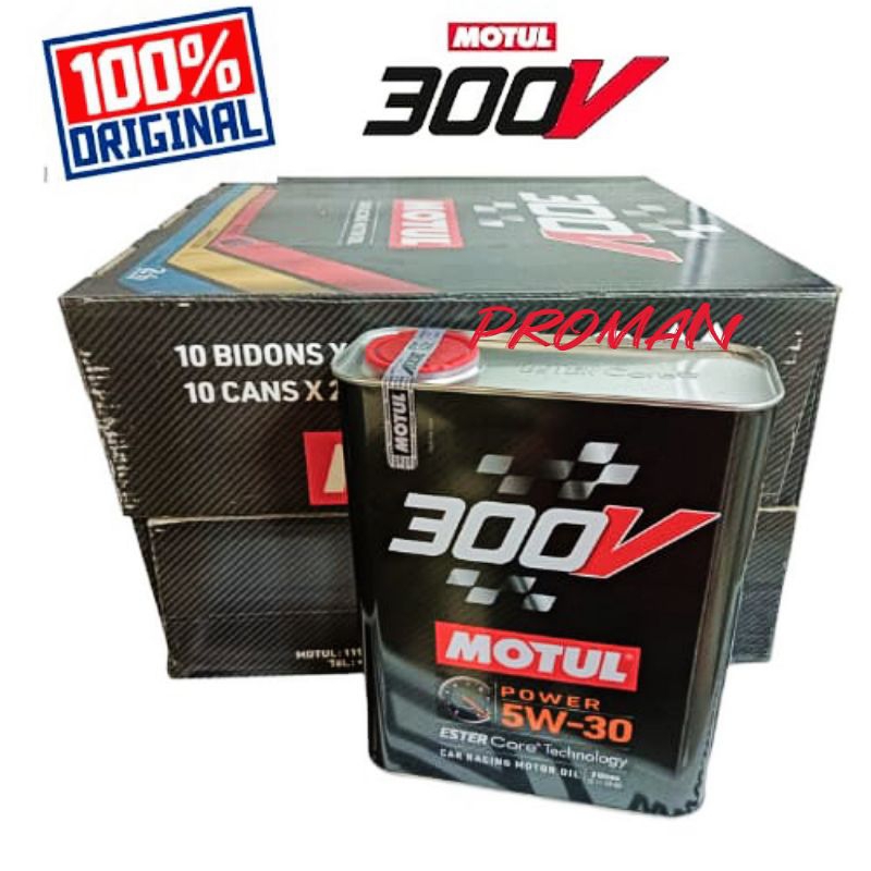 100% ORIGINAL MOTUL 300V 5W30 POWER ESTER CARE TECHNOLOGY CAR RACING MOTOR OIL FULLY SYNTHETIC ...