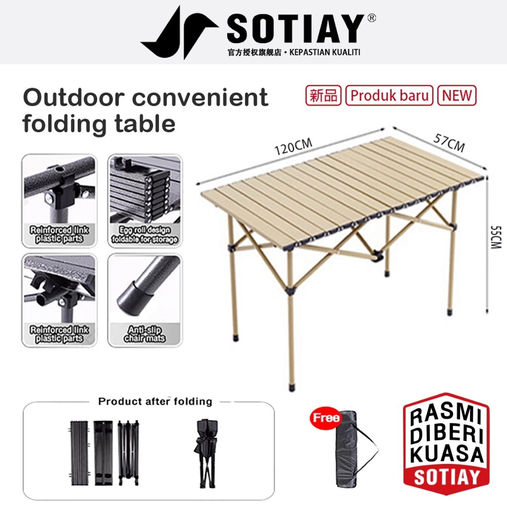 Collapsible Camping Table Outdoor Portable Light Weight Barbecue ...