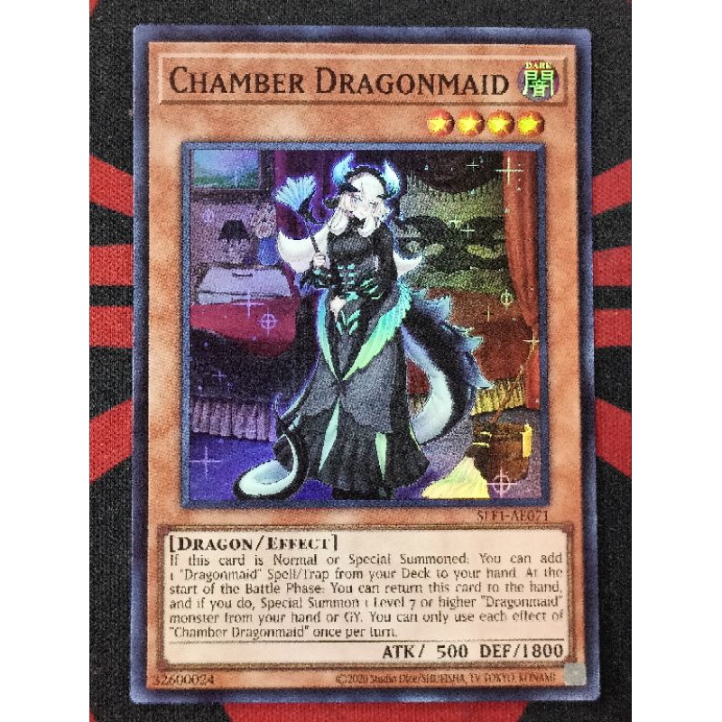 YUGIOH KONAMI SLF1-AE071 Chamber Dragonmaid (Super Rare) | Shopee Malaysia