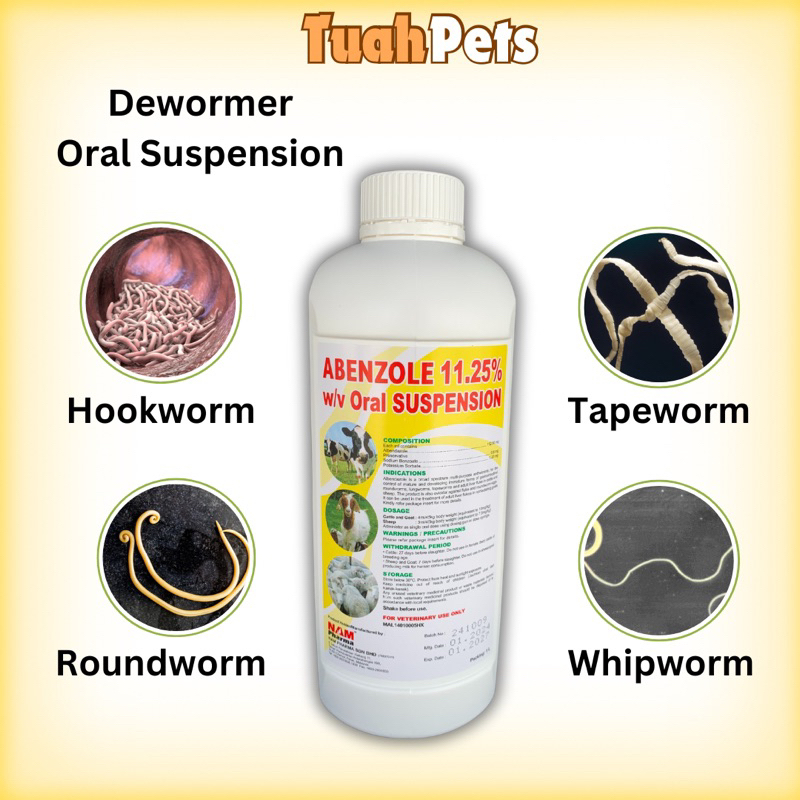 Ubat Cacing Haiwan Ternakan Peliharaan Lembu Kambing Kuda Anjing Kucing ...