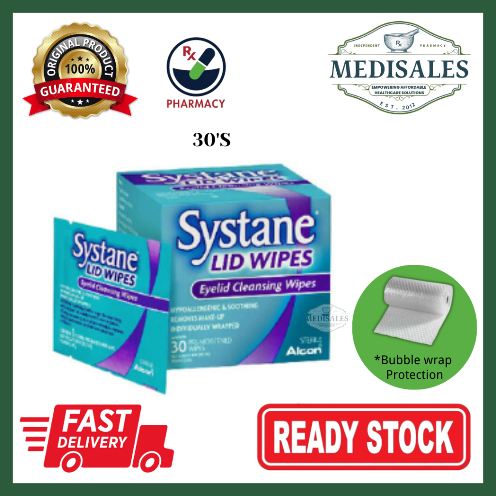 ALCON SYSTANE LID WIPES 30'S (EXP 05/2026) | Shopee Malaysia