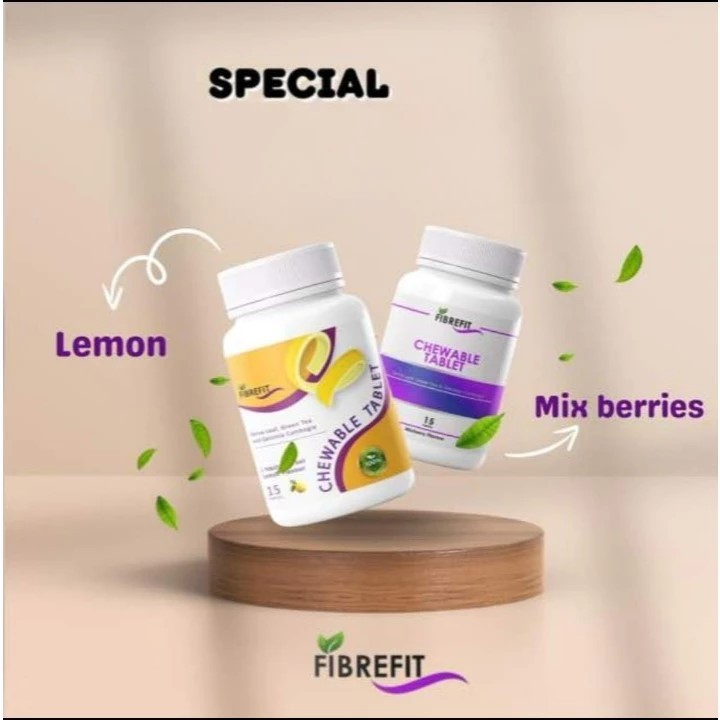 FIBREFIT CHEWABLE TABLET ORIGINAL LEMON | MIXBERRY | Shopee Malaysia