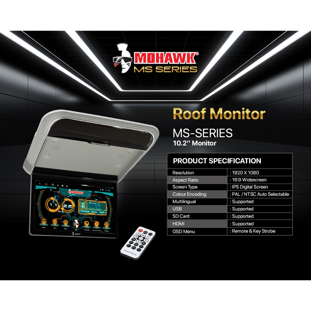 MOHAWK ROOF MONITOR MS-SERIES 10.2" | Shopee Malaysia