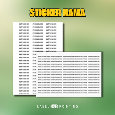 Sticker Nama Transparent Name | Sticker Nama White Background ...