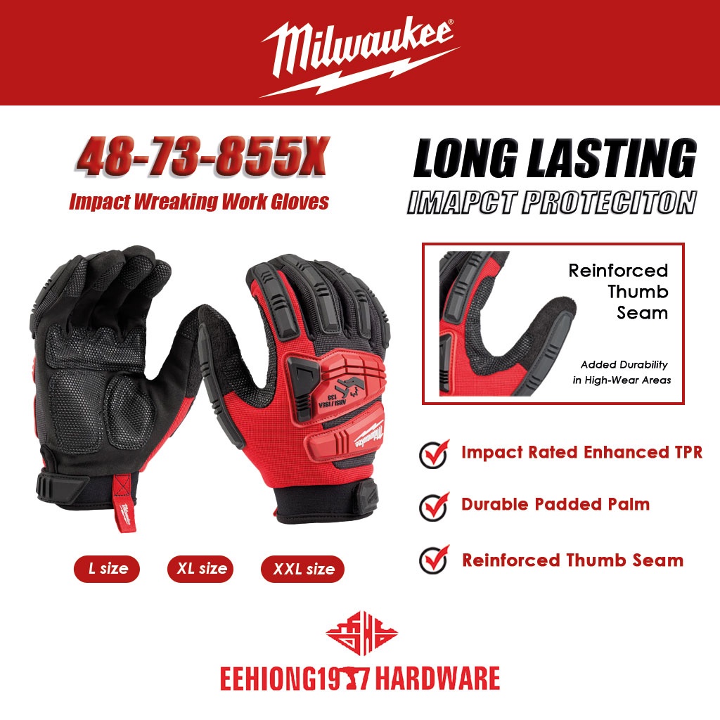 MILWAUKEE 48-73-8552 48-73-8553 48-73-8554 Impact Wreaking Safety ...
