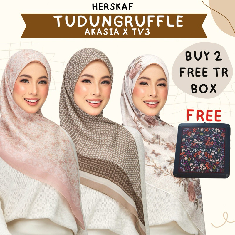 TUDUNGRUFFLE Akasia / MERAKI / VINTAGE GARDEN / RAWDAH/ MALIKA TR WHITE ...