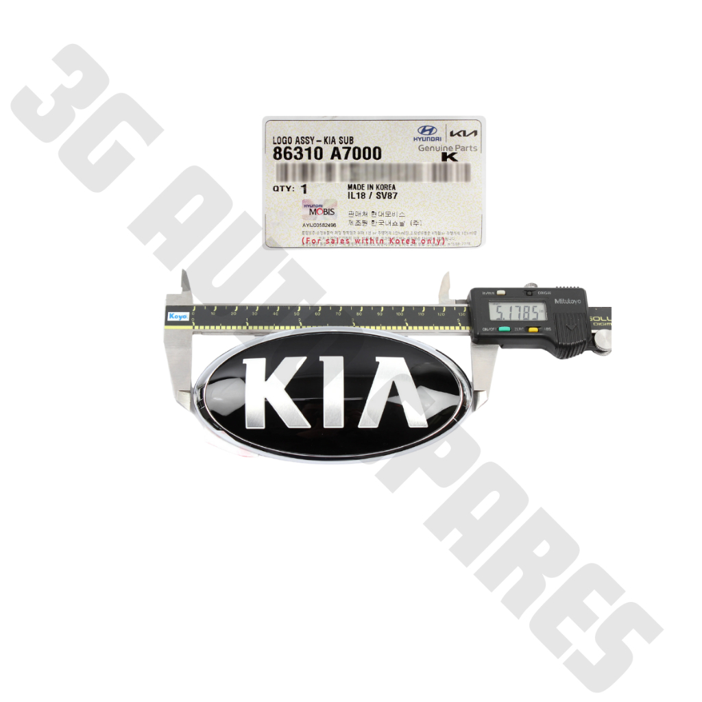 LOGO REAR / NAME PLATE REAR BONNET (KIA) GENUINE PART (ORIGINAL) [86310 ...