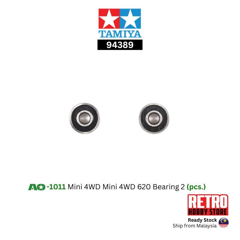 Tamiya 94389 ★ AO 1011 Mini 4WD 620 Ball Bearing 2 pcs for Replacement ...