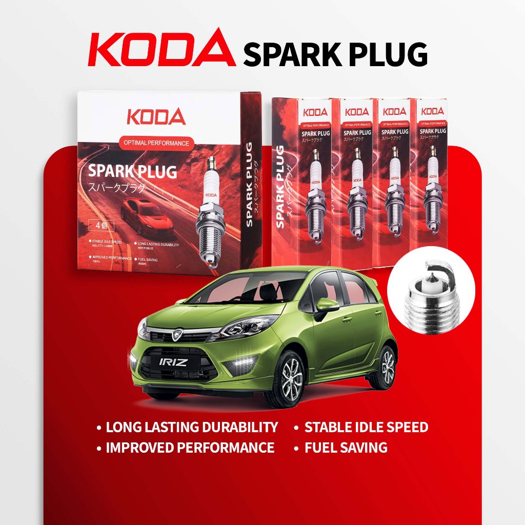 KODA Iridium Spark Plug Proton Iriz 1.3 S4PE 2014-Present ILKAR7G7 KD ...