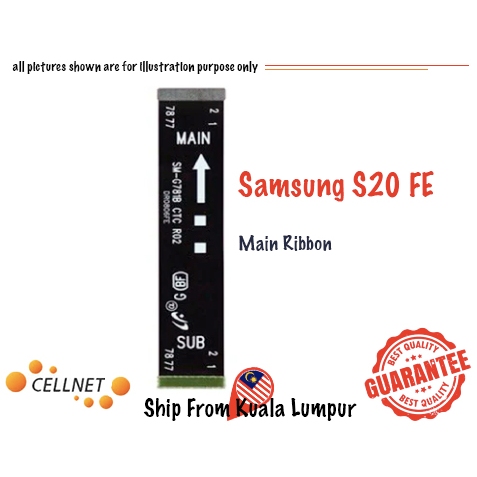 [Cellnet] Samsung sam S20 Fe 5g G781 Main Ribbon Center Flex Connect Charging Board New Senang ...