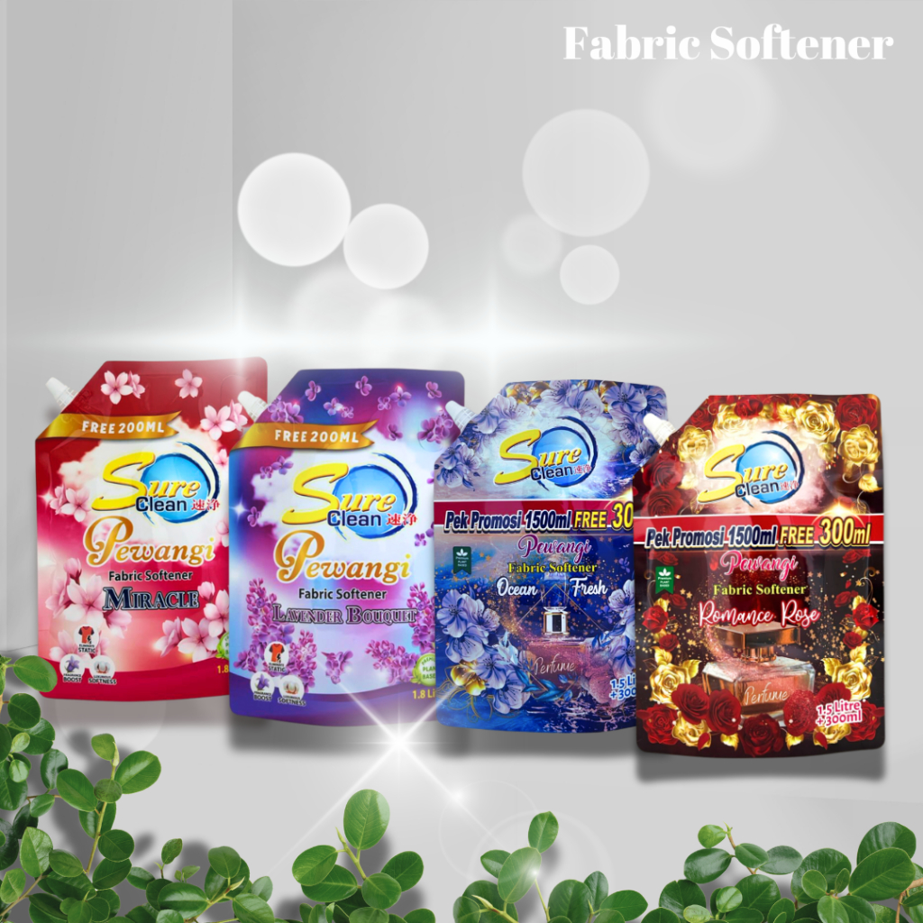 SURE CLEAN PEWANGI FABRIC SOFTENER 1.8LITER | Shopee Malaysia