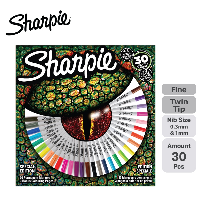 SHARPIE PERMANENT MARKER BIG PACK LIZARD BOX30 | Shopee Malaysia