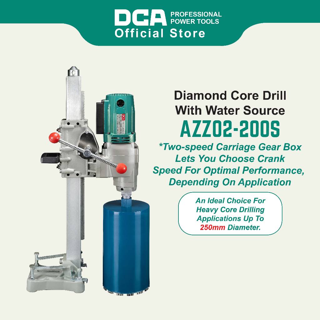 DCA Diamond Core Drill With Water Source W/O RCD (200mm) AZZ02-200S/Z1Z-FF02-200S | Shopee Malaysia