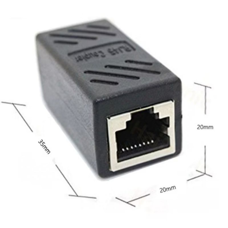 RJ45 LAN ETHERNET NETWORK CONNECTOR ADAPTER CAT 5E /7/8 SPLITTER PLUG ...