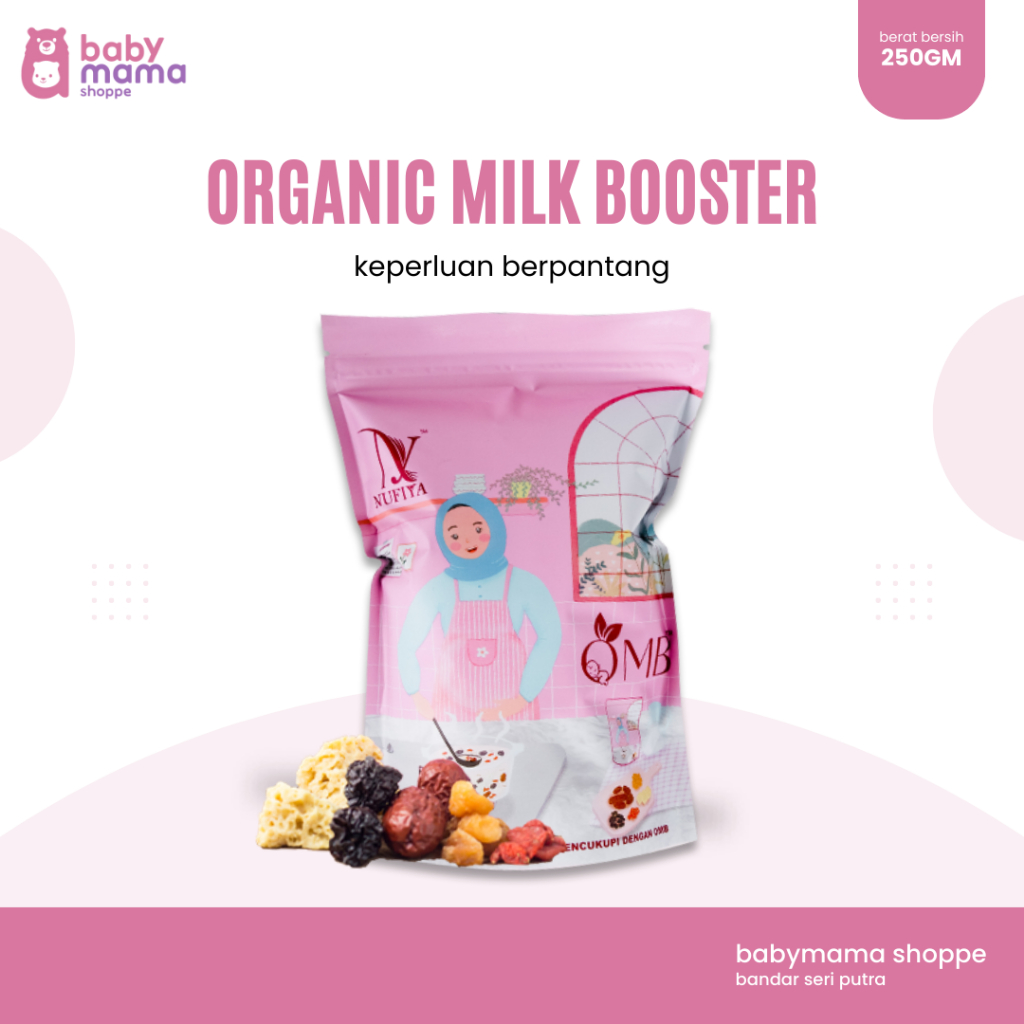 NUFIYA | KEPERLUAN BERPANTANG | ORGANIC MILK BOOSTER 250GM | Shopee ...