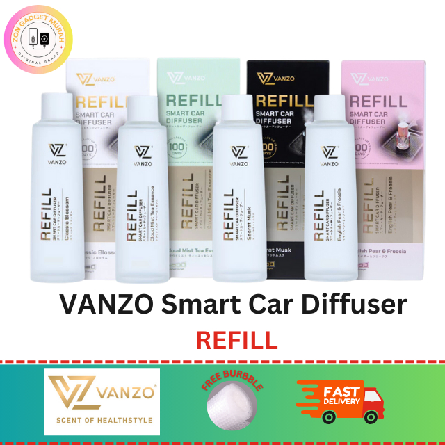 [NEW] VANZO Smart Car Diffuser(REFILL PACK), 100ML, Smart Vibration ...