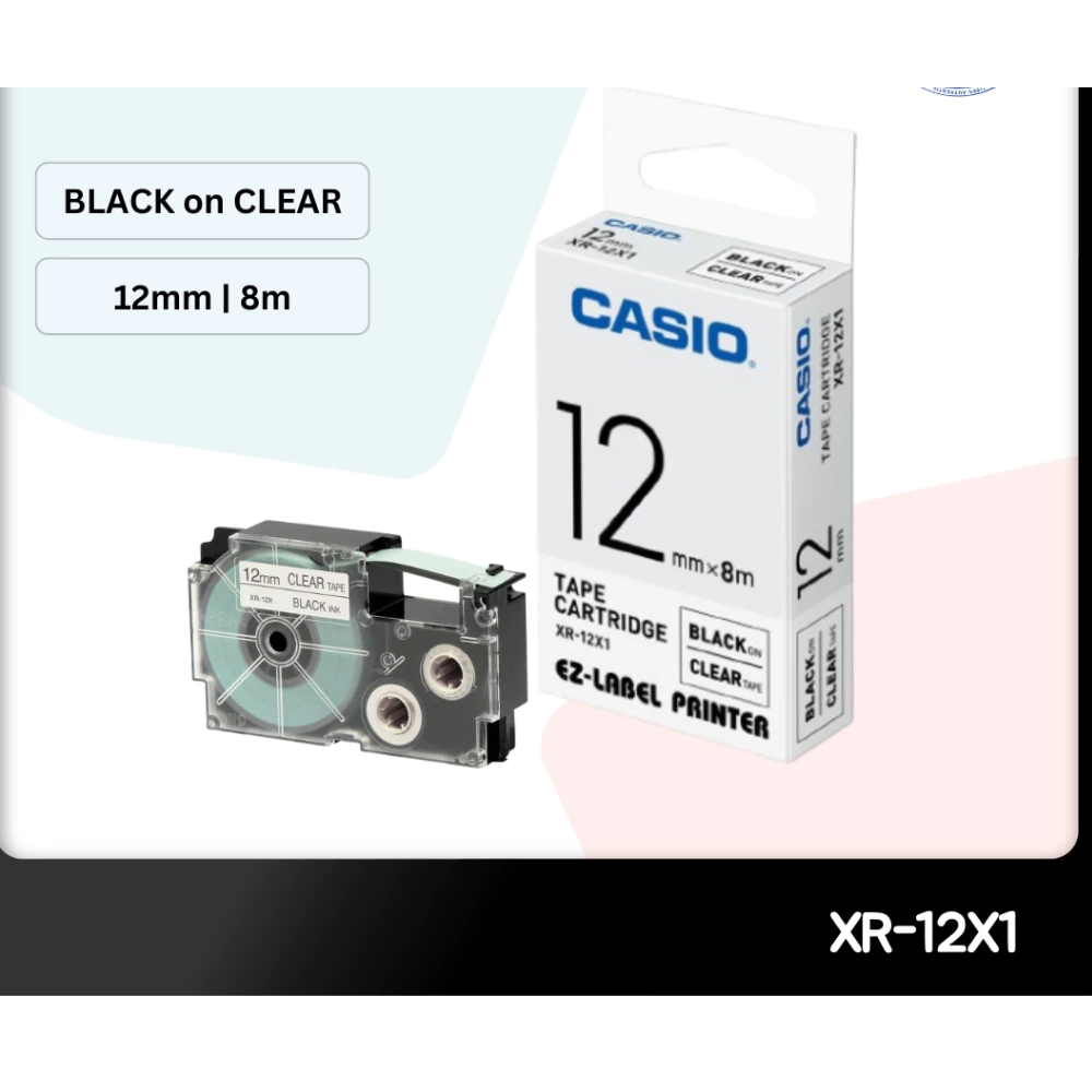 Casio XR-12 12mm EZ-label Tape Cartridge / Optional XR-12X1 XR-12WE1 XR-12YW1 Genuine | Shopee ...