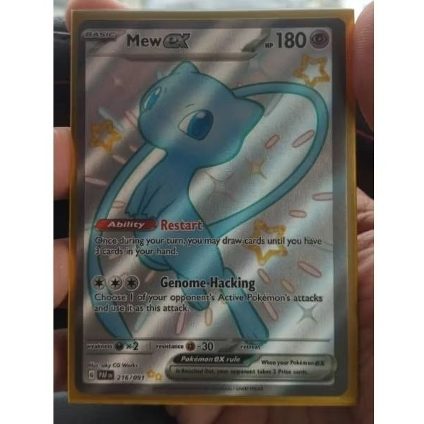Original Pokémon TCG - Mew Ex Shiny Rare Paldean fates | Shopee Malaysia