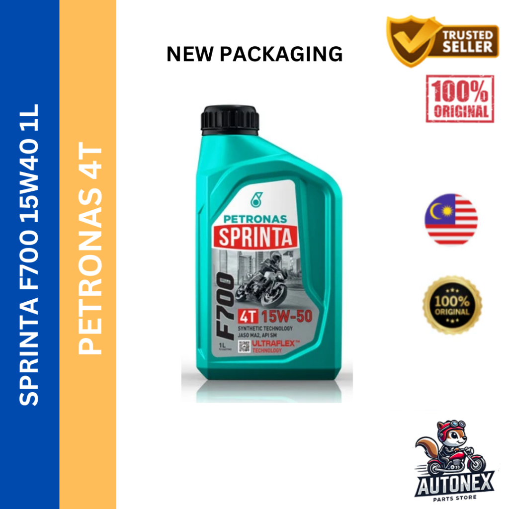 PETRONAS SPRINTA F700 15W50 MALAYSIA SEMI SYNTHETIC ENGINE OIL 1L ...