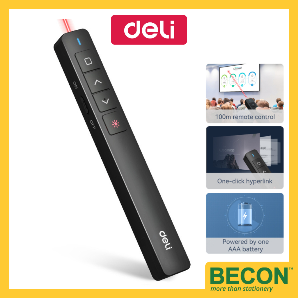 Deli Laser Presenter S001 Red Light 100m | Shopee Malaysia