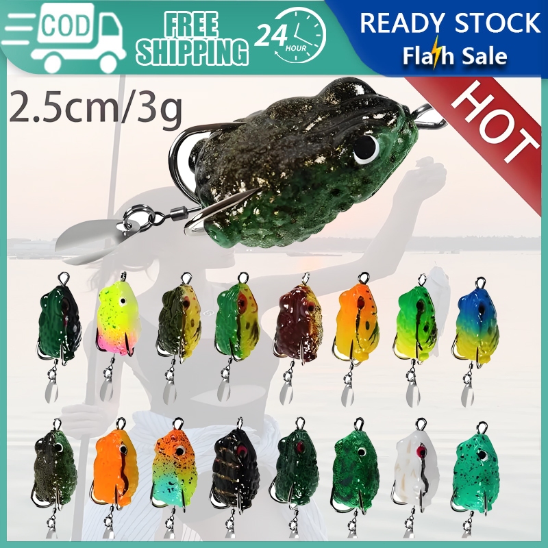 Soft frog soft plastic umpan casting haruan 3cm/3g Mini Frog Casting ...