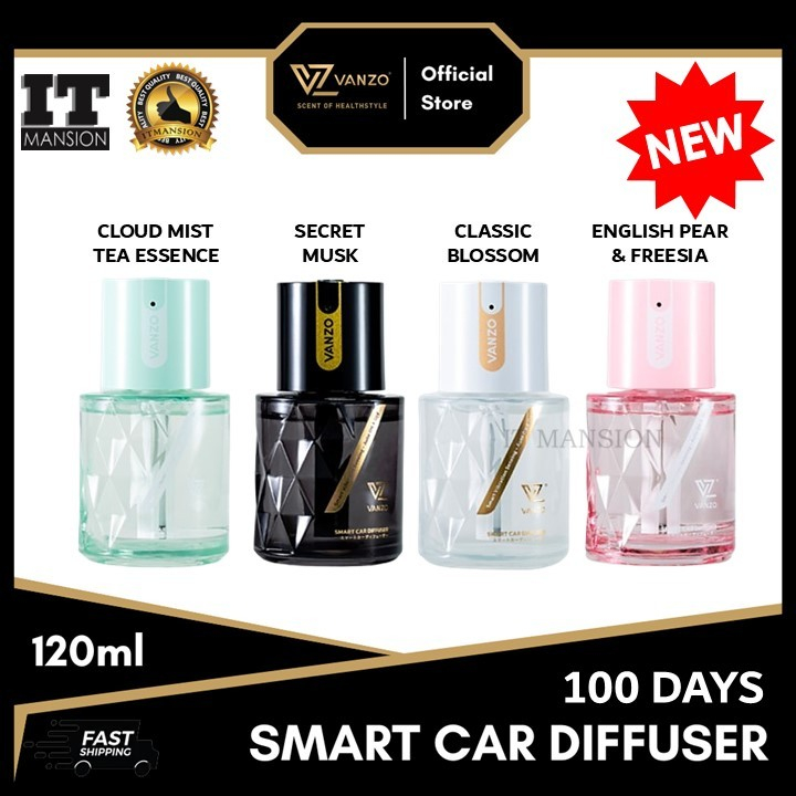 🔥100% ORI🔥 VANZO Smart Car Diffuser Automatic ON/OFF Car Perfume Car ...