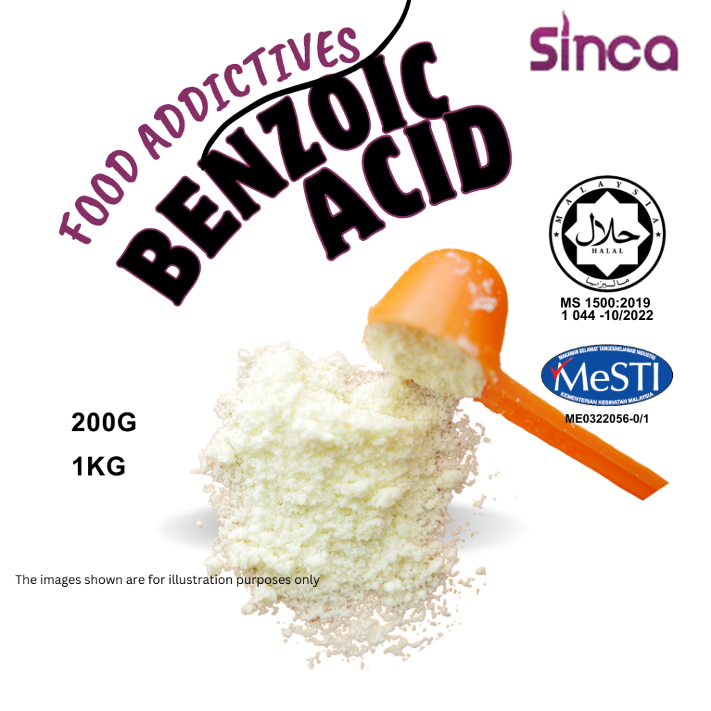 Asid Benzoik / Benzoic Acid 500g / 1kg - Gred Makanan | Food Grade ...