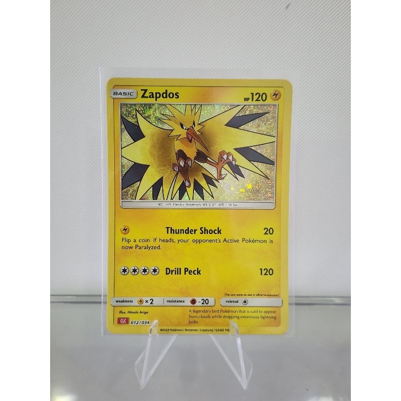 2023 Zapdos Card (Rare Holo) | Shopee Malaysia