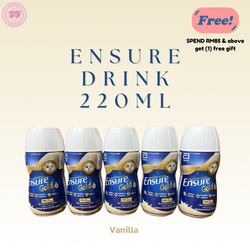 Ensure Gold 220ML - Ready to drink (Vanilla) 5 bottle | Shopee Malaysia