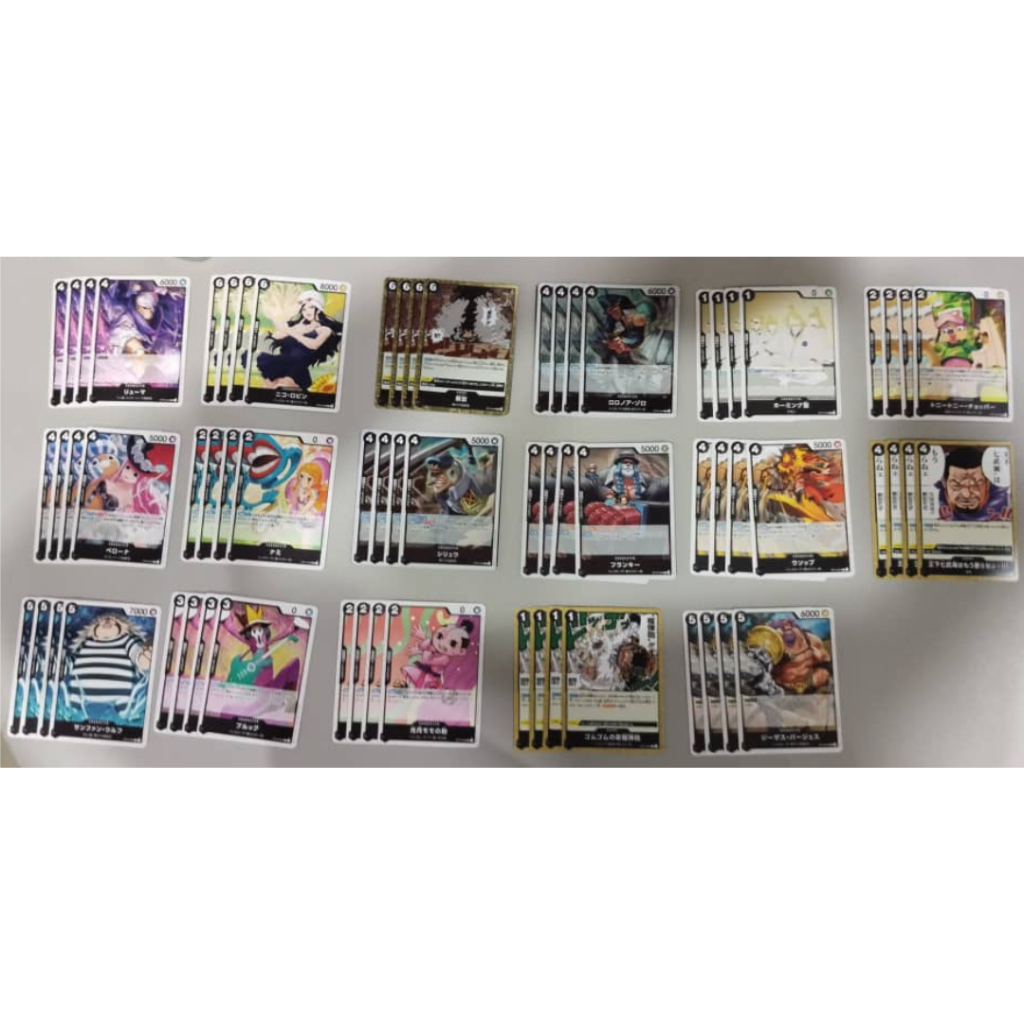 One Piece Card Games OP10 Black Deck Full Set RUC | OP-10 Royal Blood ...