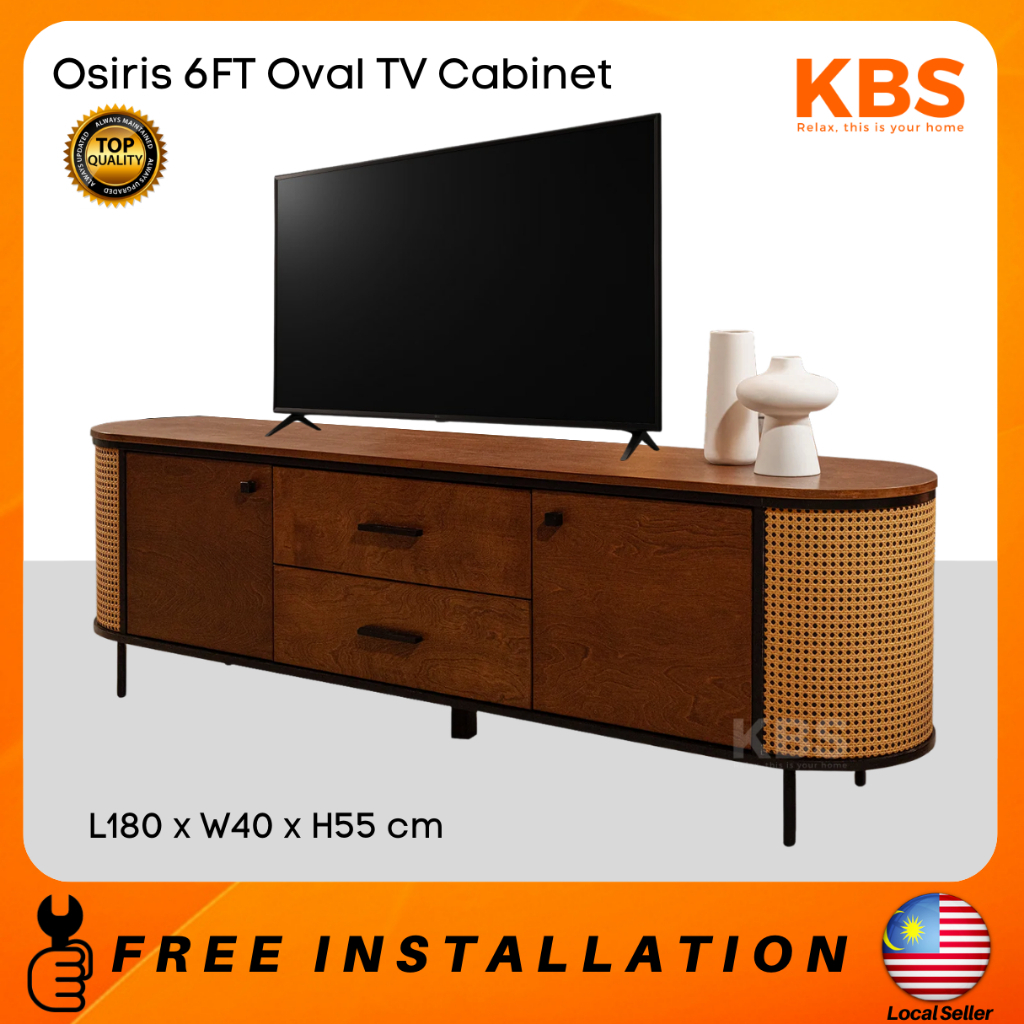 (FREE Installation + Shipping) KB OSIRIS 6F TV Cabinet / Solid Wood ...
