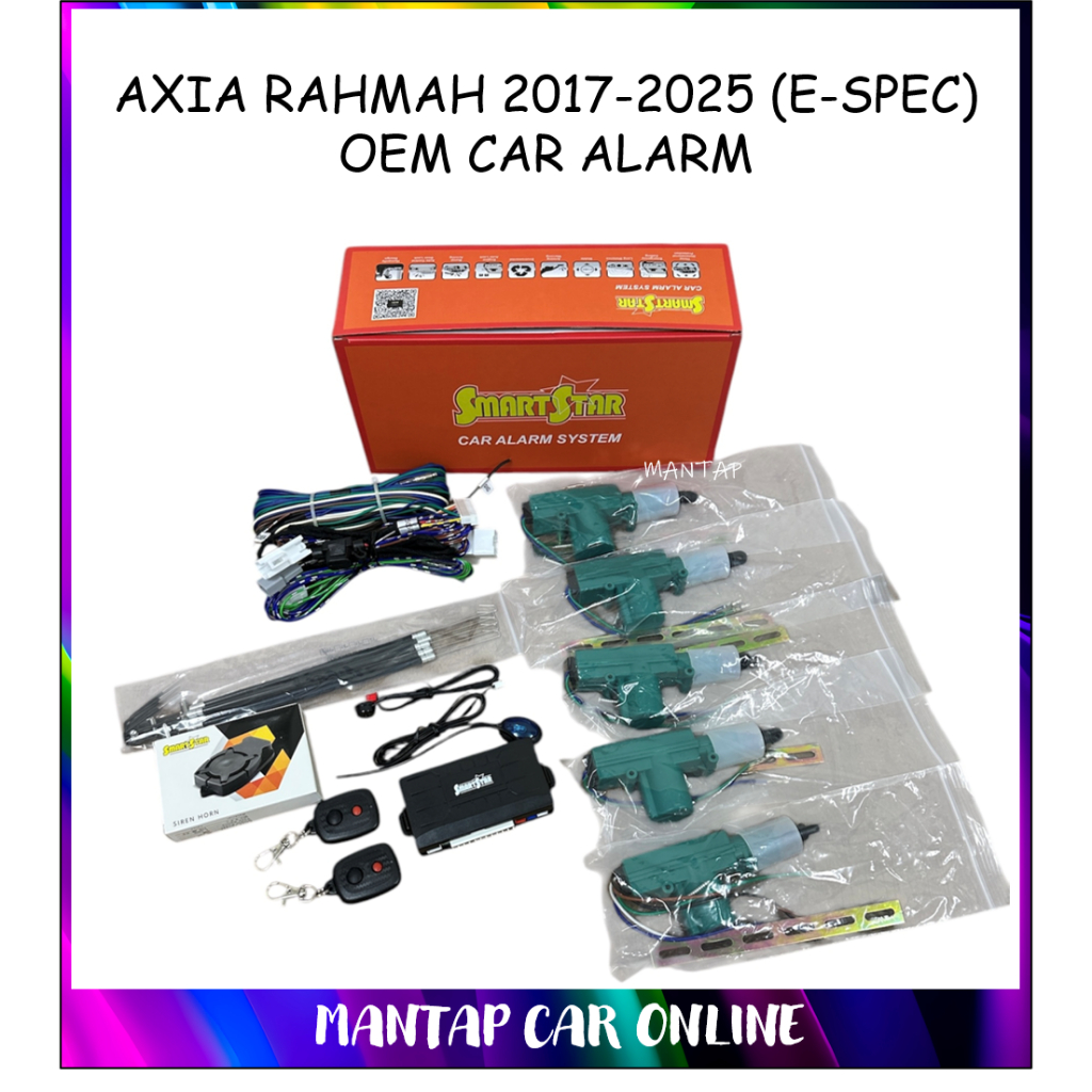 AXIA RAHMAH 2017-2025 E-SPEC (MANUAL) FULL SET OEM CAR ALARM | Shopee ...