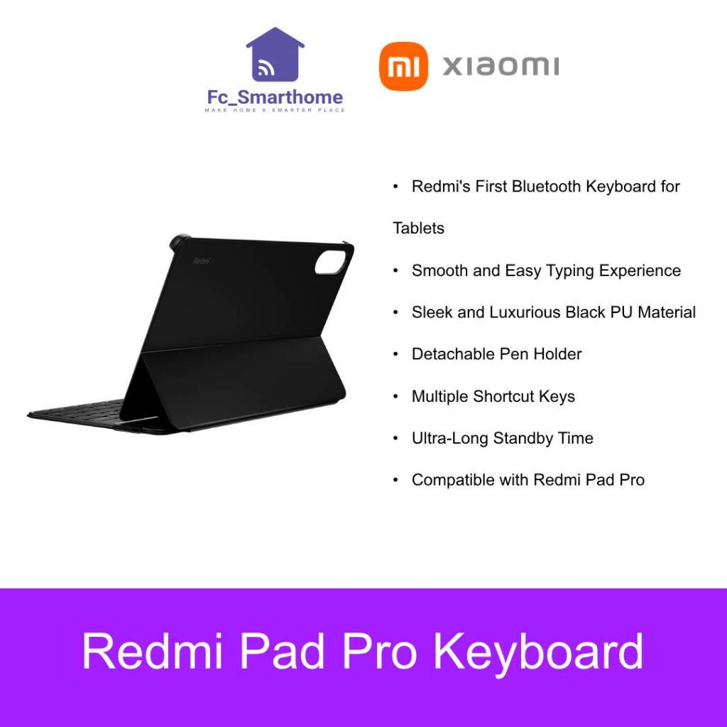 Xiaomi Redmi Pad Pro Keyboard | Bluetooth 5.2 | Smooth and Easy Typing ...