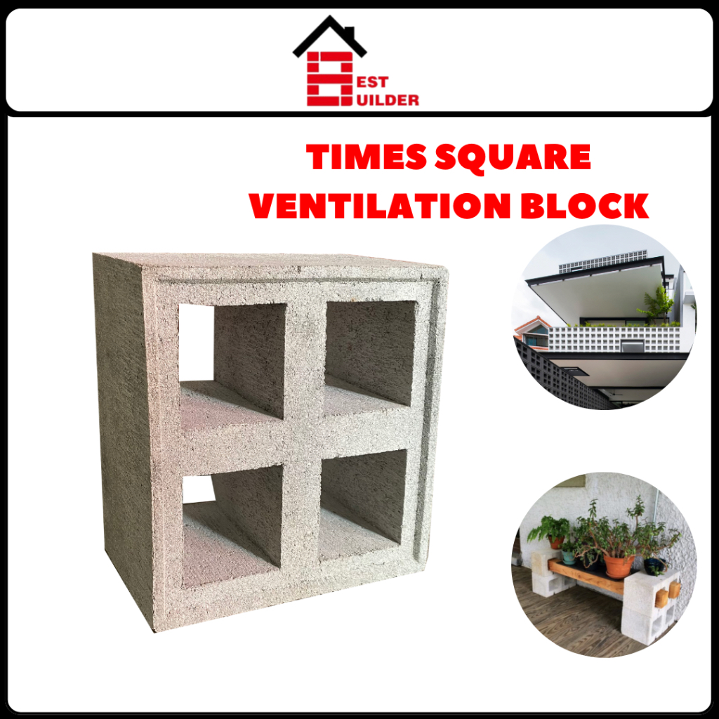 BEST BUILDER Times Square Ventilation Block 7.5 Inch 9 Inch 12 Inch ...