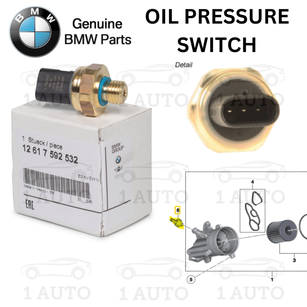 GENUINE BMW PARTS OIL PRESSURE SWITCH BMW F30 316i F20 N13 ENGINE MINI ...