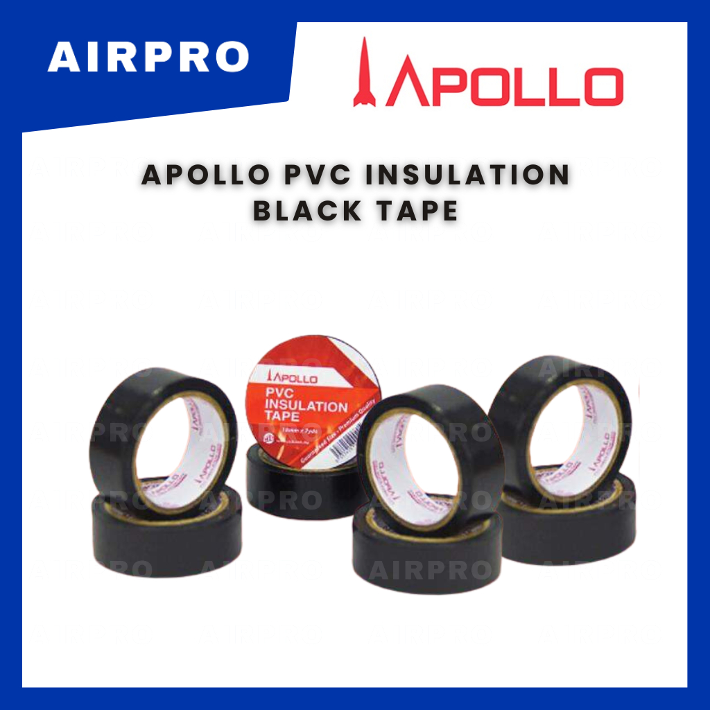 APOLLO PVC INSULATION BLACK TAPE(BIG ROLL/SMALL ROLL) | Shopee Malaysia